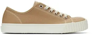 MAISON MARGIELA Maison Margiela White Canvas Tabi Sneakers T2086 Cachemire