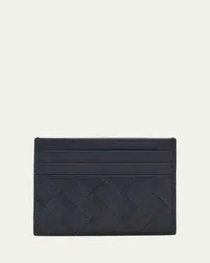 Bottega Veneta Mini Card Case Space-silver