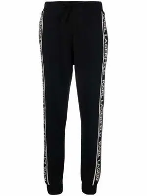 Karl Lagerfeld Logo Cashmere Trousers