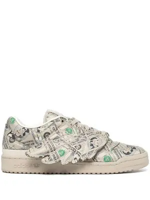 Adidas X Jeremy Scott Forum Low Wings 1.0 Money Sneakers