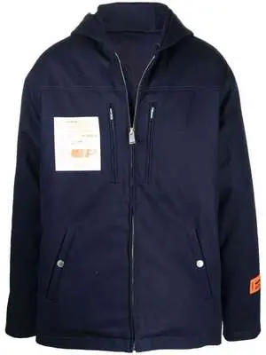 Heron Preston Patch-detail Hooded Jacket - Blue