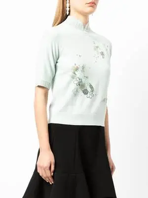 Shiatzy Chen Mandarin Collar Top