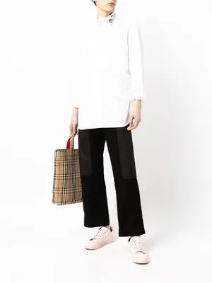Shiatzy Chen Hand-drawn Collar Cotton Shirt