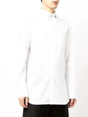 Shiatzy Chen Hand-drawn Collar Cotton Shirt