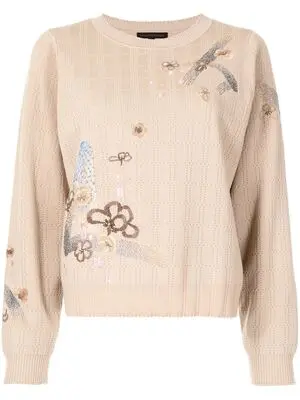 SHIATZY CHEN Embroidered Crew-neck Jumper