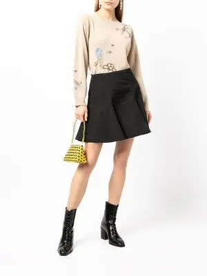 Shiatzy Chen Embroidered Crew-neck Jumper