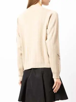 Shiatzy Chen Embroidered Crew-neck Jumper