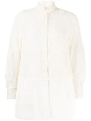 Shiatzy Chen Embroidered Lace Panel Jacket