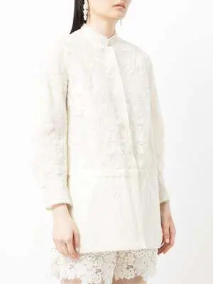 Shiatzy Chen Embroidered Lace Panel Jacket