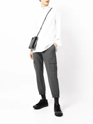 Shiatzy Chen Mandarin Collar Cotton Shirt