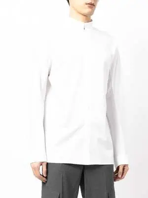Shiatzy Chen Mandarin Collar Cotton Shirt