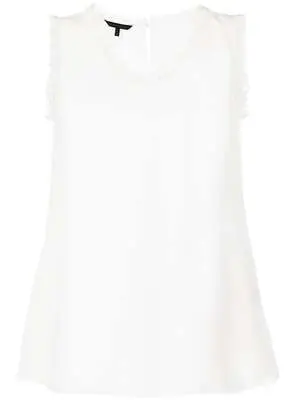Shiatzy Chen Bead-embellished Silk Sleeveless Blouse