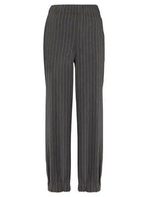 GANNI Pinstripe Elasticated-waist Trousers