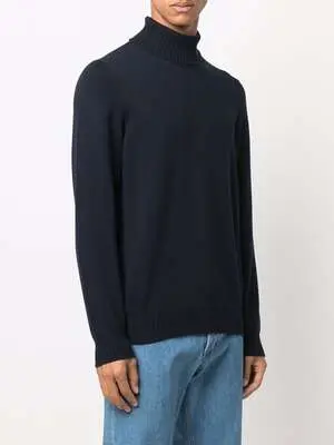 FILERIA Roll Neck Jumper - Blue
