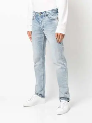 Ksubi Hazlow Washed Slim-fit Jeans - Blue