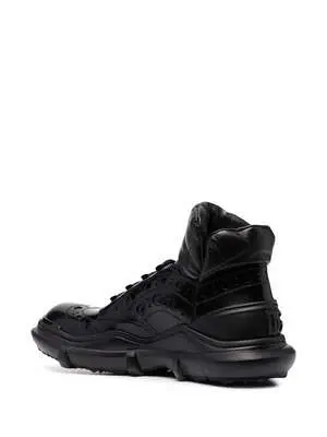 Dolce & Gabbana Quilted Ankle Boots With Brogue Detail