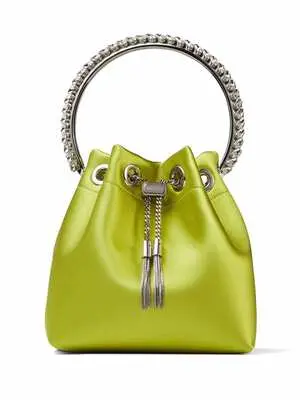 JIMMY CHOO Bon Bon Satin Bucket Bag