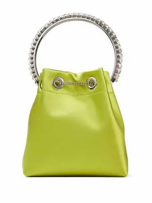 JIMMY CHOO Bon Bon Satin Bucket Bag