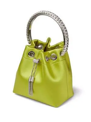 JIMMY CHOO Bon Bon Satin Bucket Bag