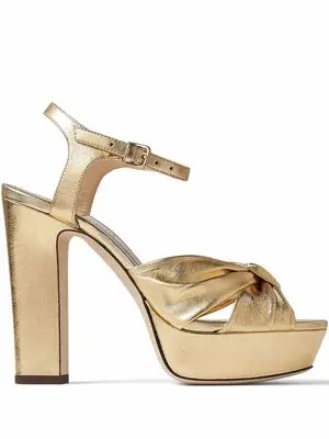 JIMMY CHOO Heloise 120mm Metallic Sandals