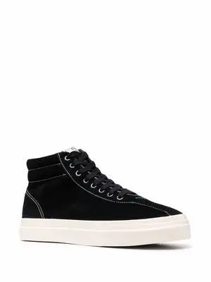 S.W.C STEPNEY WORKERS CLUB Suede Hi-top Trainers - Black