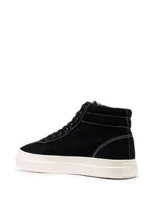 S.W.C STEPNEY WORKERS CLUB Suede Hi-top Trainers - Black