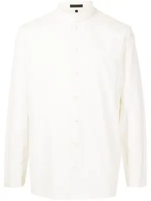 Shiatzy Chen Mandarin-collar Long-sleeve Shirt - White