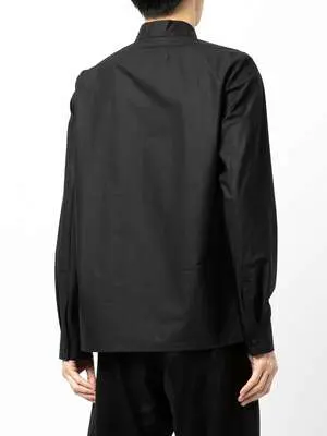 Shiatzy Chen Embroidered Mandarin-collar Cotton Shirt