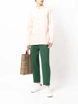 Shiatzy Chen Pressed Crease Wool Tailored Trousers