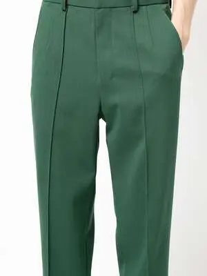 Shiatzy Chen Pressed Crease Wool Tailored Trousers