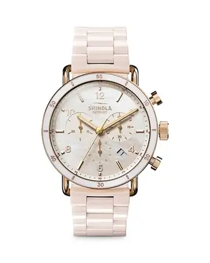 Shinola Canfield Sport Watch - White/blush
