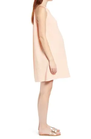MATERNAL AMERICA V-neck Trapeze Maternity Dress