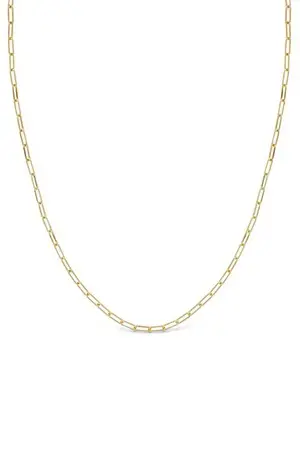 Bony Levy 14k Gold Ofira Paper Clip Chain Necklace - Yellow