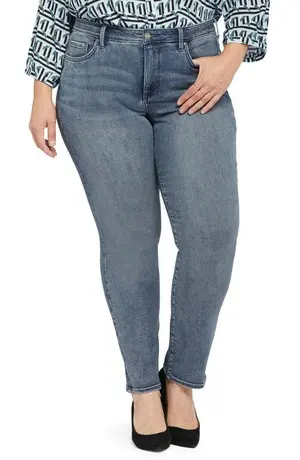 NYDJ Sheri Slim Straight Leg Jeans - Playlist