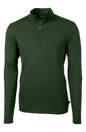 Cutter & Buck Virtue Piqué Quarter-zip Pullover - Hunter