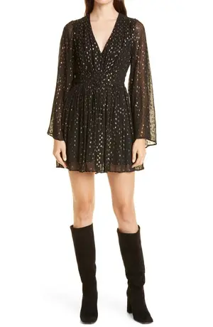 Mille Goldie Long Sleeve Mini Dress