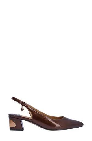 J. Reneé Shayanne Pointed Toe Slingback Pumps - Bronze