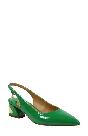 J. Reneé Shayanne Pointed Toe Slingback Pumps - Green