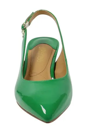 J. Reneé Shayanne Pointed Toe Slingback Pumps - Green