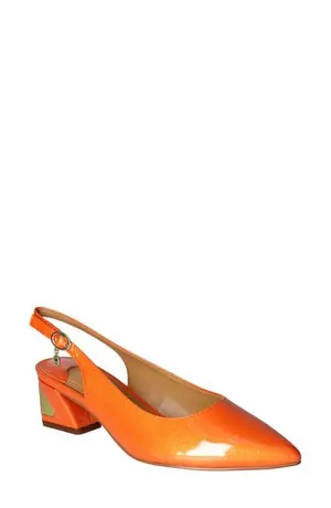 J. Reneé Shayanne Pointed Toe Slingback Pumps - Orange