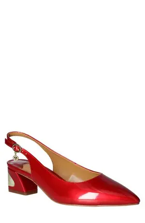 J. Reneé Shayanne Pointed Toe Slingback Pumps - Red