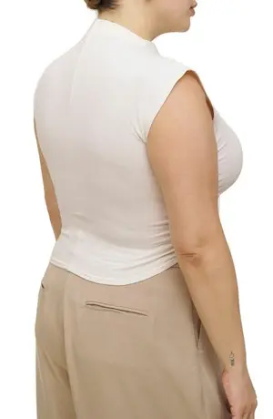 REFORMATION Lindy Ruched Crop Top