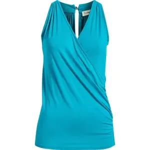 Loveappella Faux Wrap Tank - Jade
