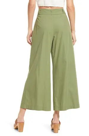 Free People Menorca Crop Wide Leg Cotton Pants