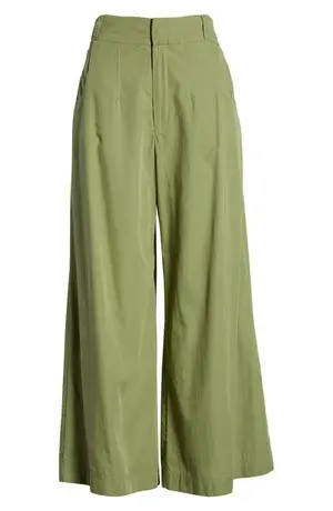 Free People Menorca Crop Wide Leg Cotton Pants