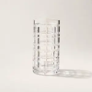 Ralph Lauren Hudson Plaid Vase - Clear
