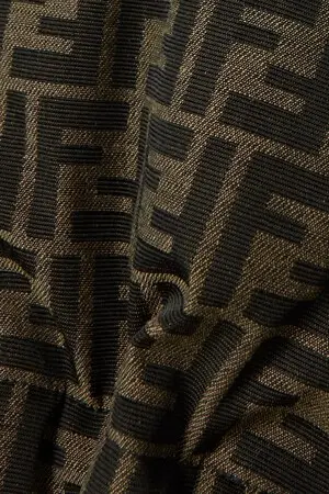 Fendi Hooded Quilted Coated Canvas-jacquard Down Ski Jacket