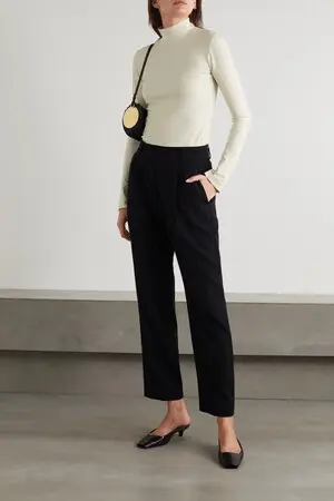 CAES Recycled Stretch-jersey Turtleneck Top