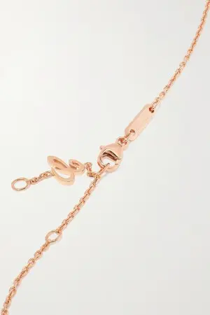 Chopard Ice Cube Pure 18-karat Rose Diamond Necklace - Gold