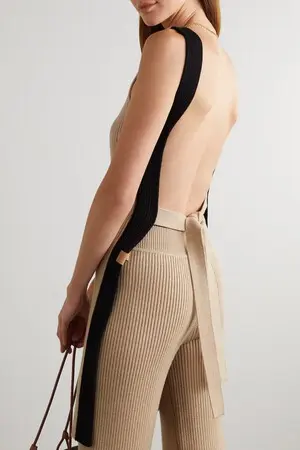 Loewe Backless Ribbed Wool Tunic